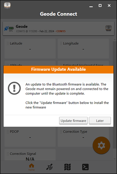 Update Bluetooth Firmware on Geode
